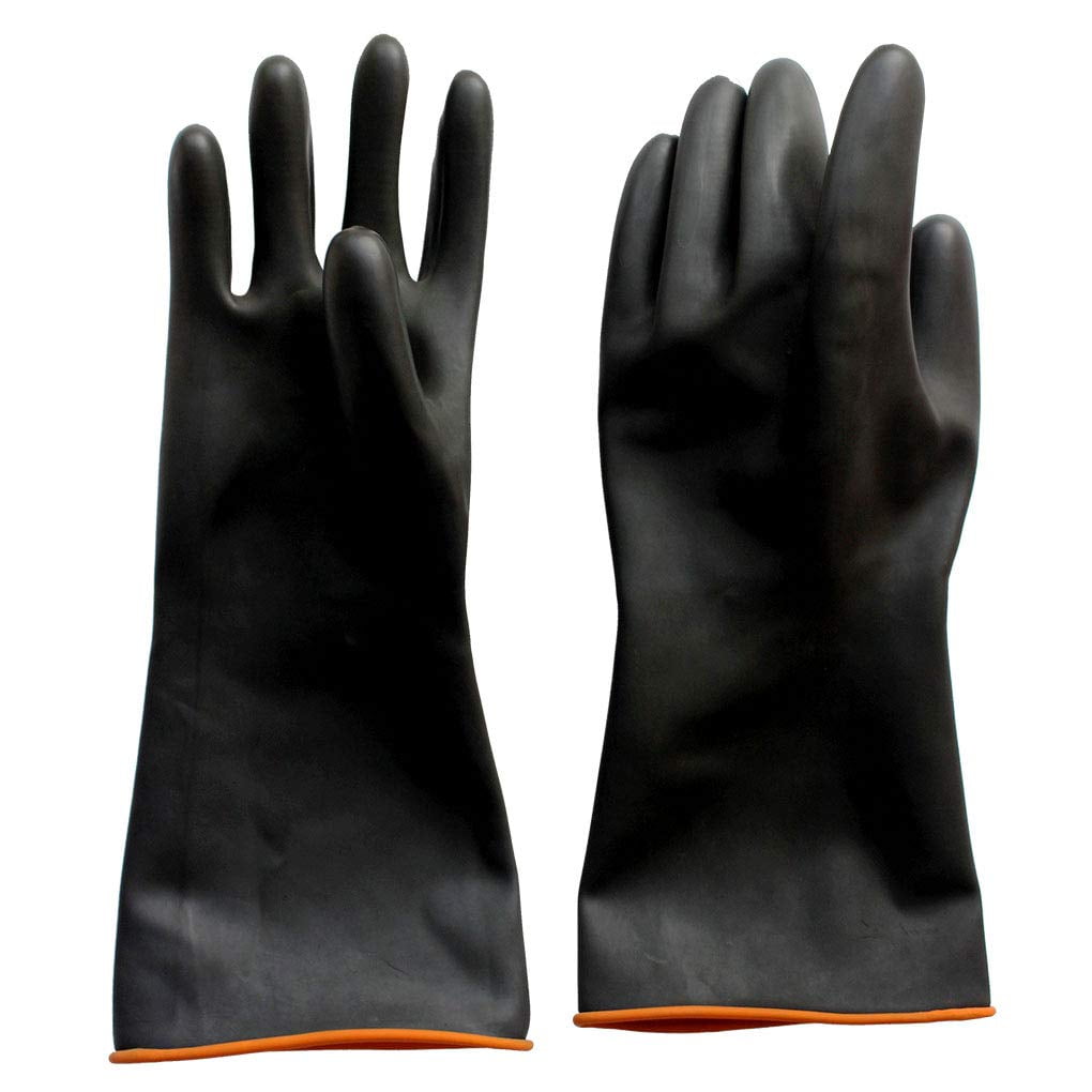 Gealach Chemistry Gloves, 35cm, Heavy Duty, Acid & Alkali Resistant ...