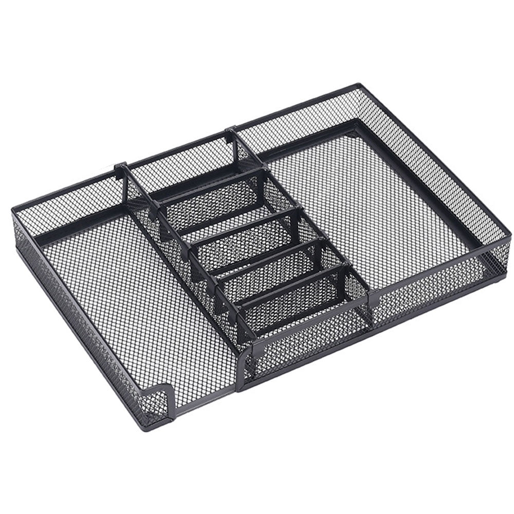 Gealach Compact Mesh Desktop File Organizer, Adjustable Compartment ...