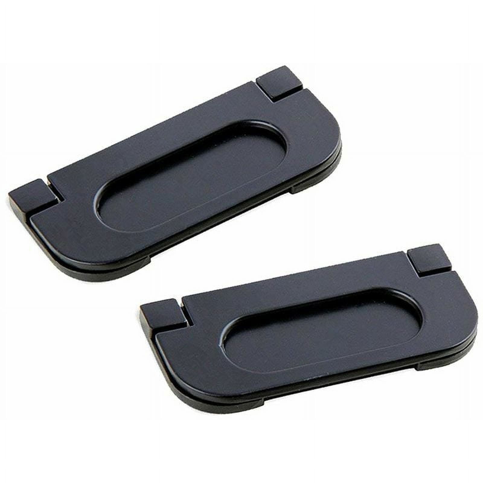 Gealach Flush Handles, Matte Black, Invisible Flat Finger Pulls, 2 ...