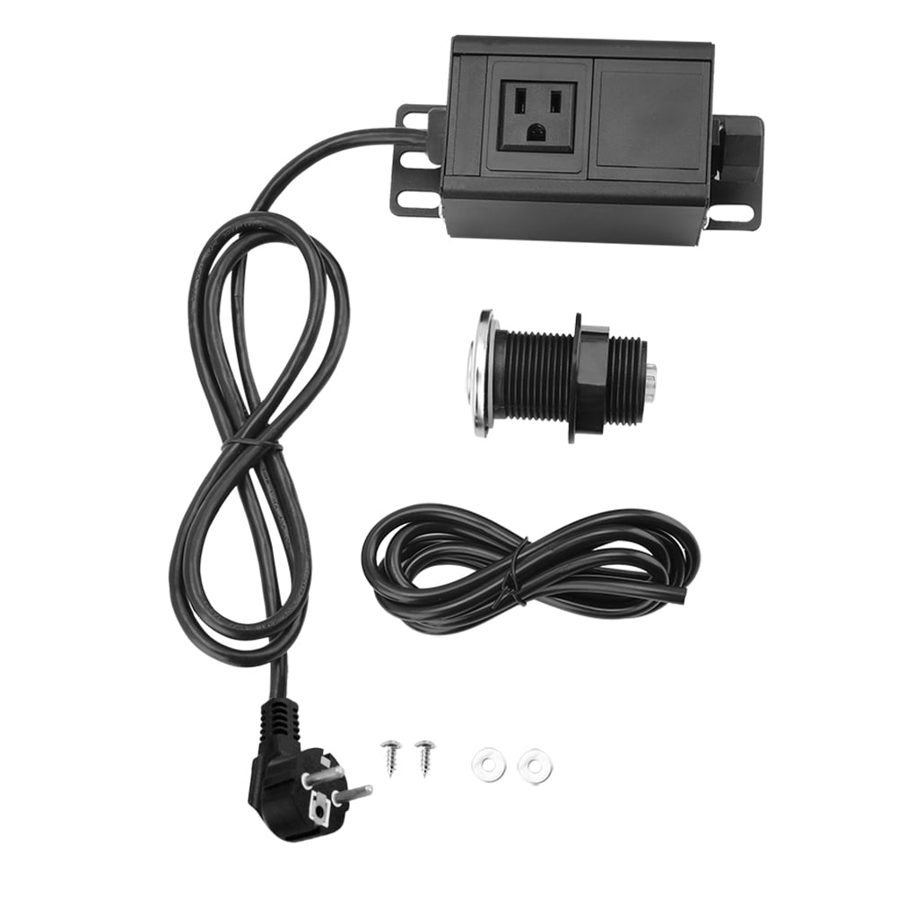Waterproof Air Switch Button Matte Black Air Switch Kit For Garbage ...