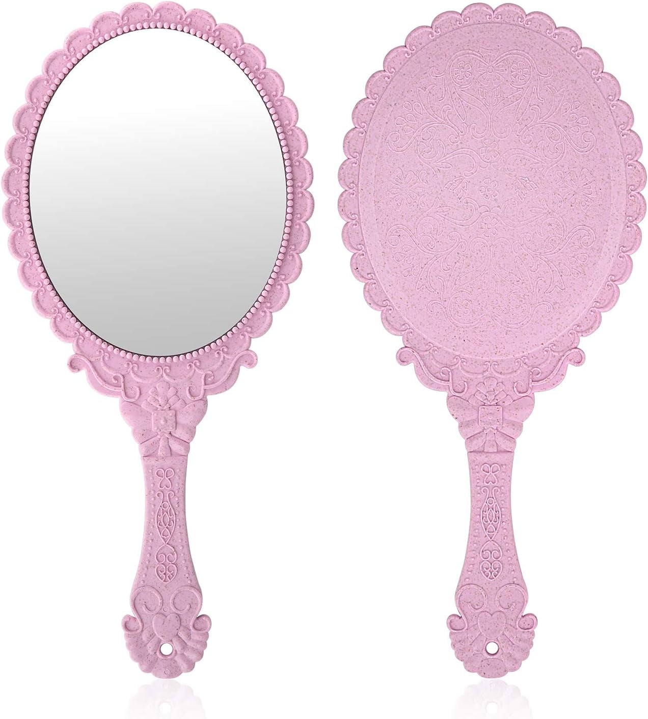 Gealach Handheld Mirror with Handle, Makeup Compact Hand Mirrors Travel ...