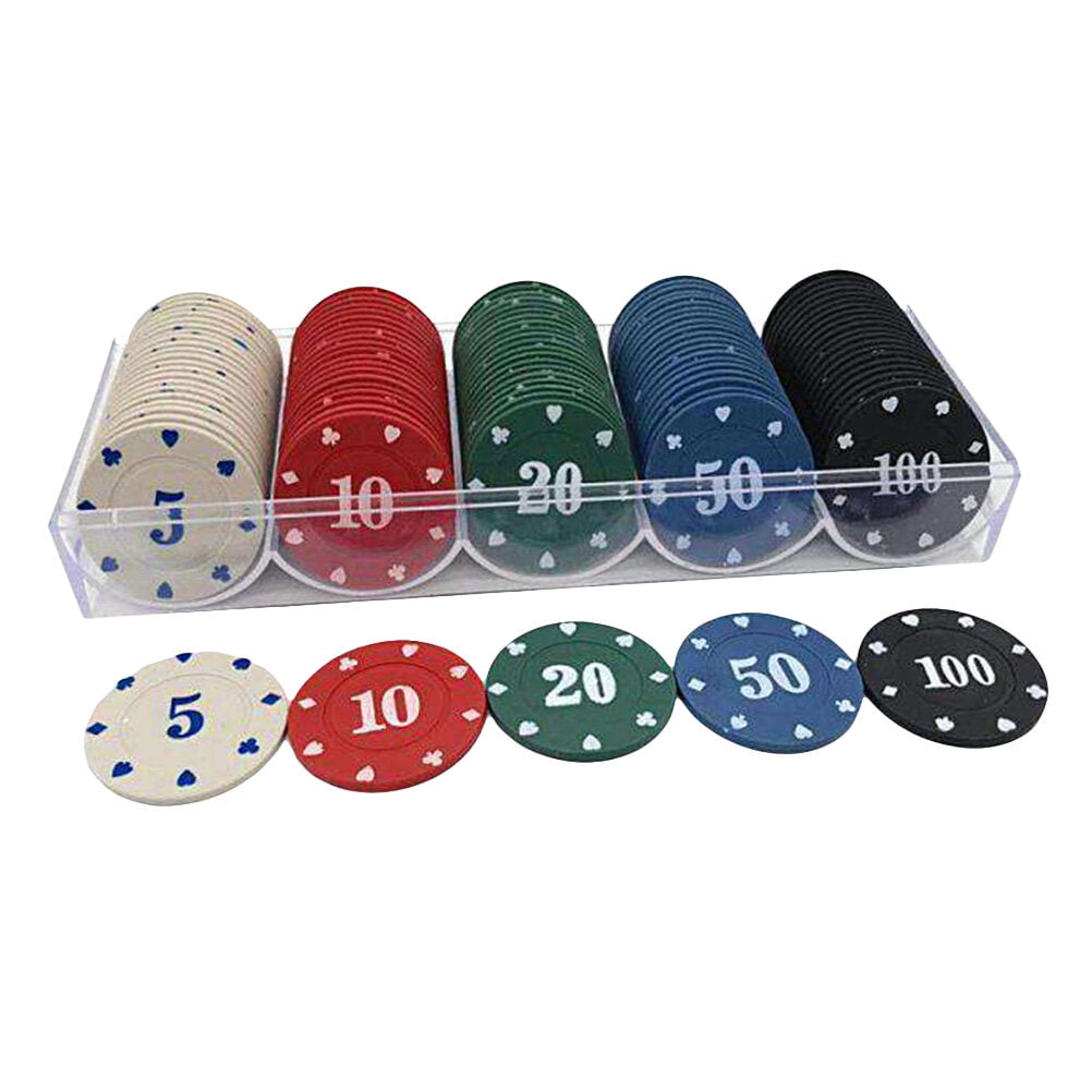 Gealach Learning Counters, 100 Mini Poker Chips, Game Set with Included ...