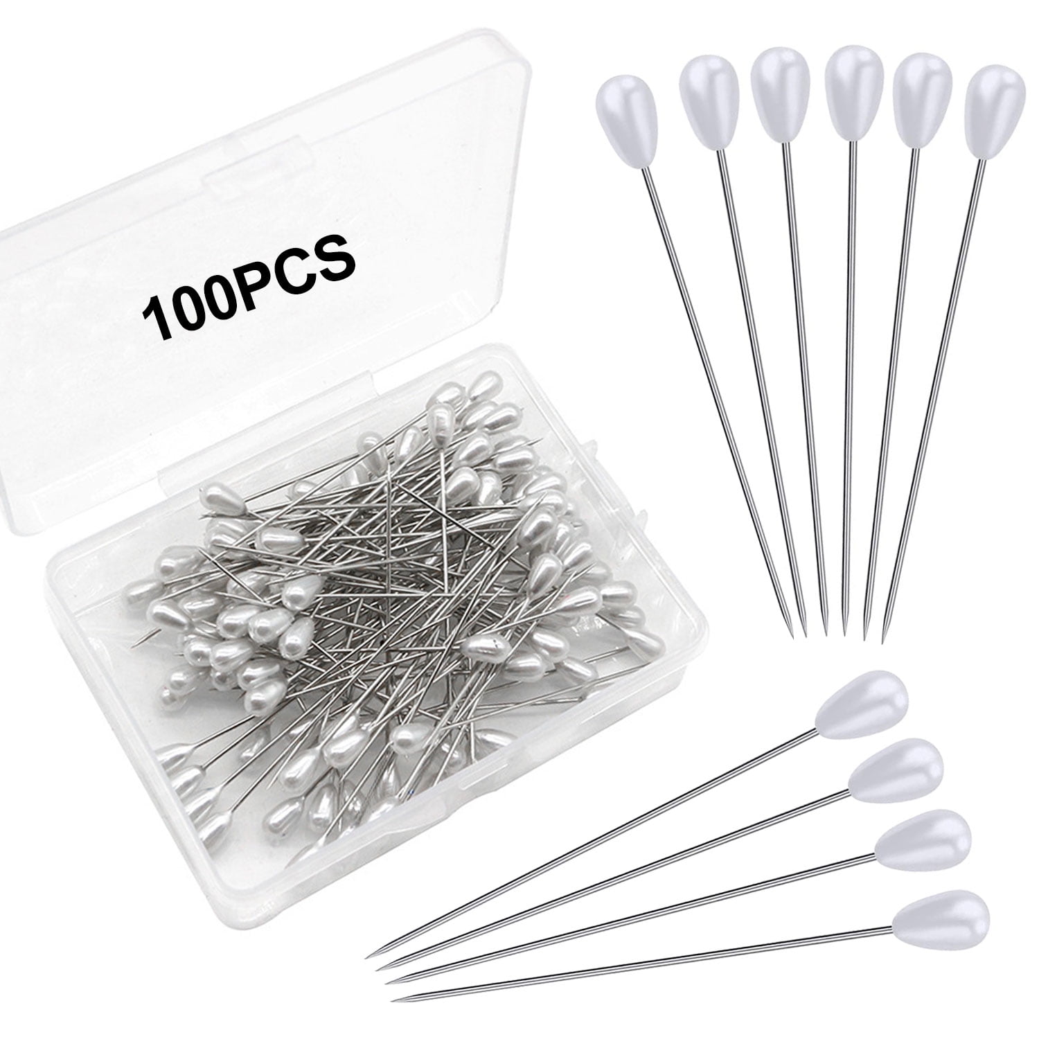 Gealach r Decorative Pearl Head Pins, Model DPH-100, Short Round Thumb ...