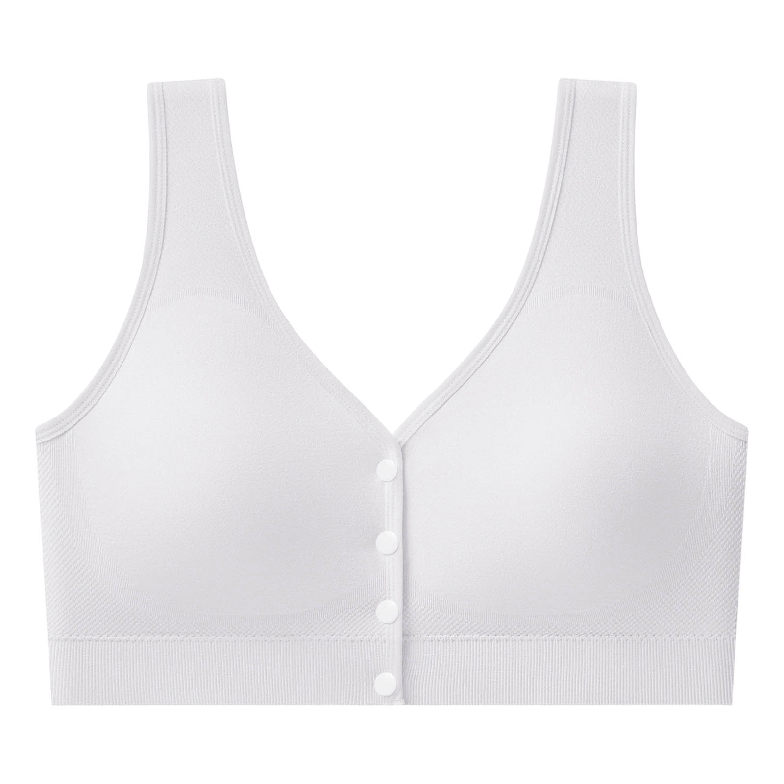 Gealkoca Front Closure Wireless Bras for Women Seamless Padded Full ...