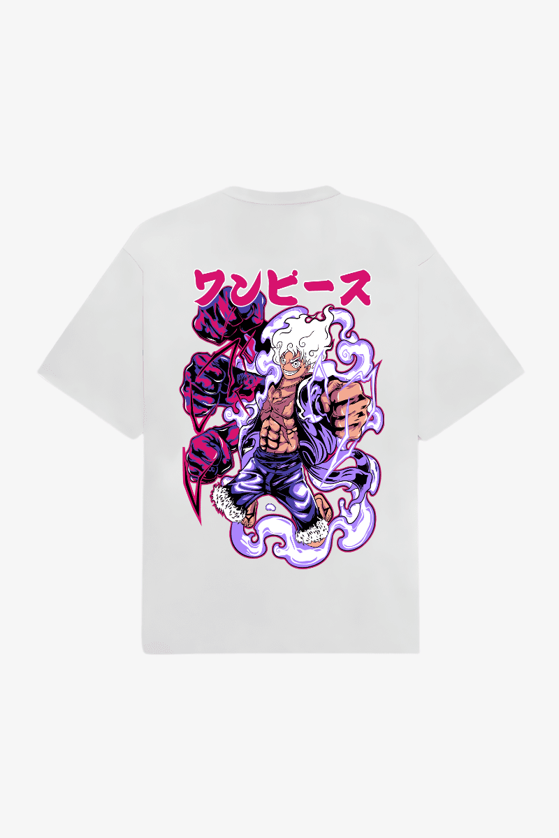 Gear 5 Luffy Tee – Unleash the Pirate King, Bold One Piece Design for ...