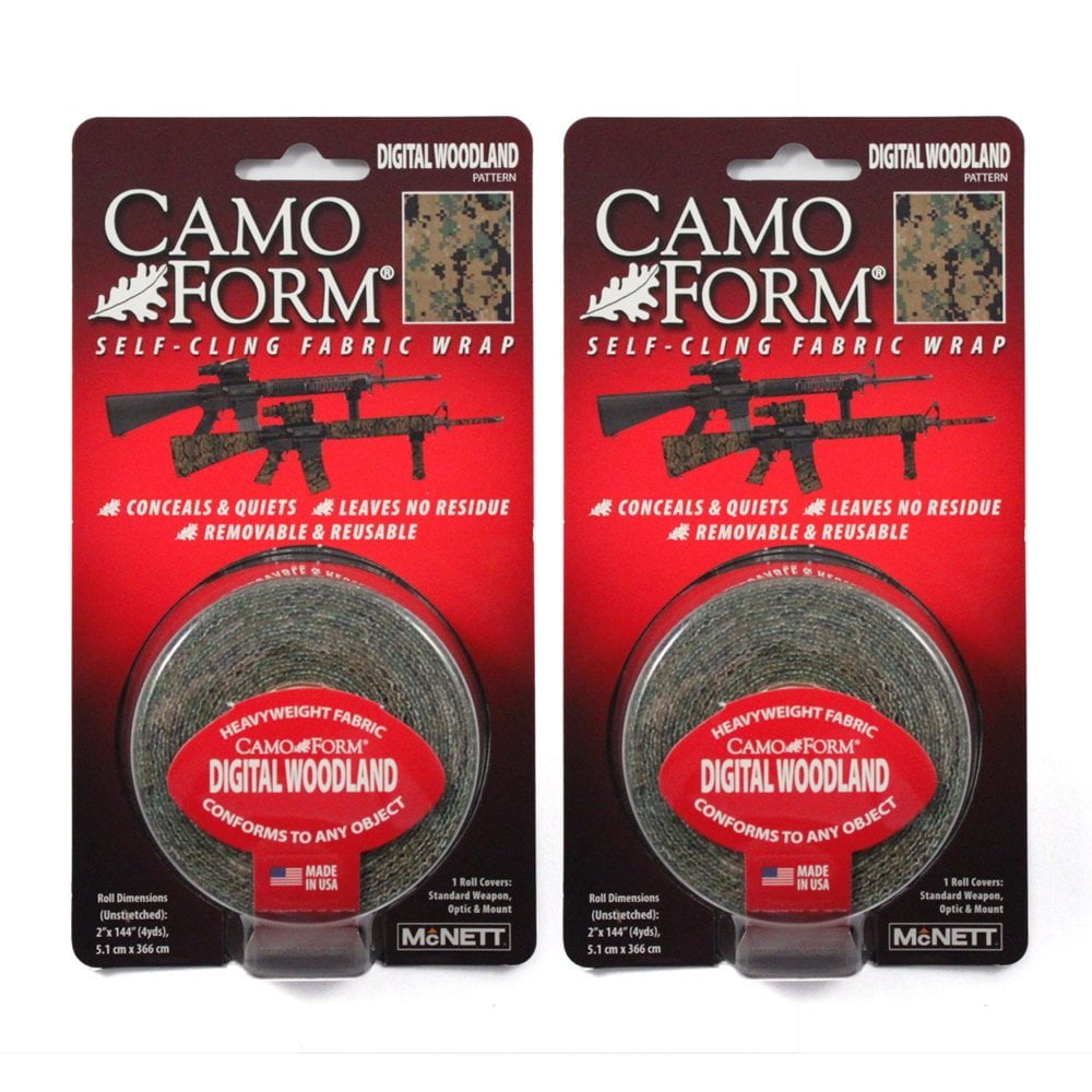Gear Aid Tactical Fabric Wrap Camo Form Woodlands Digital Design 2Pk ...