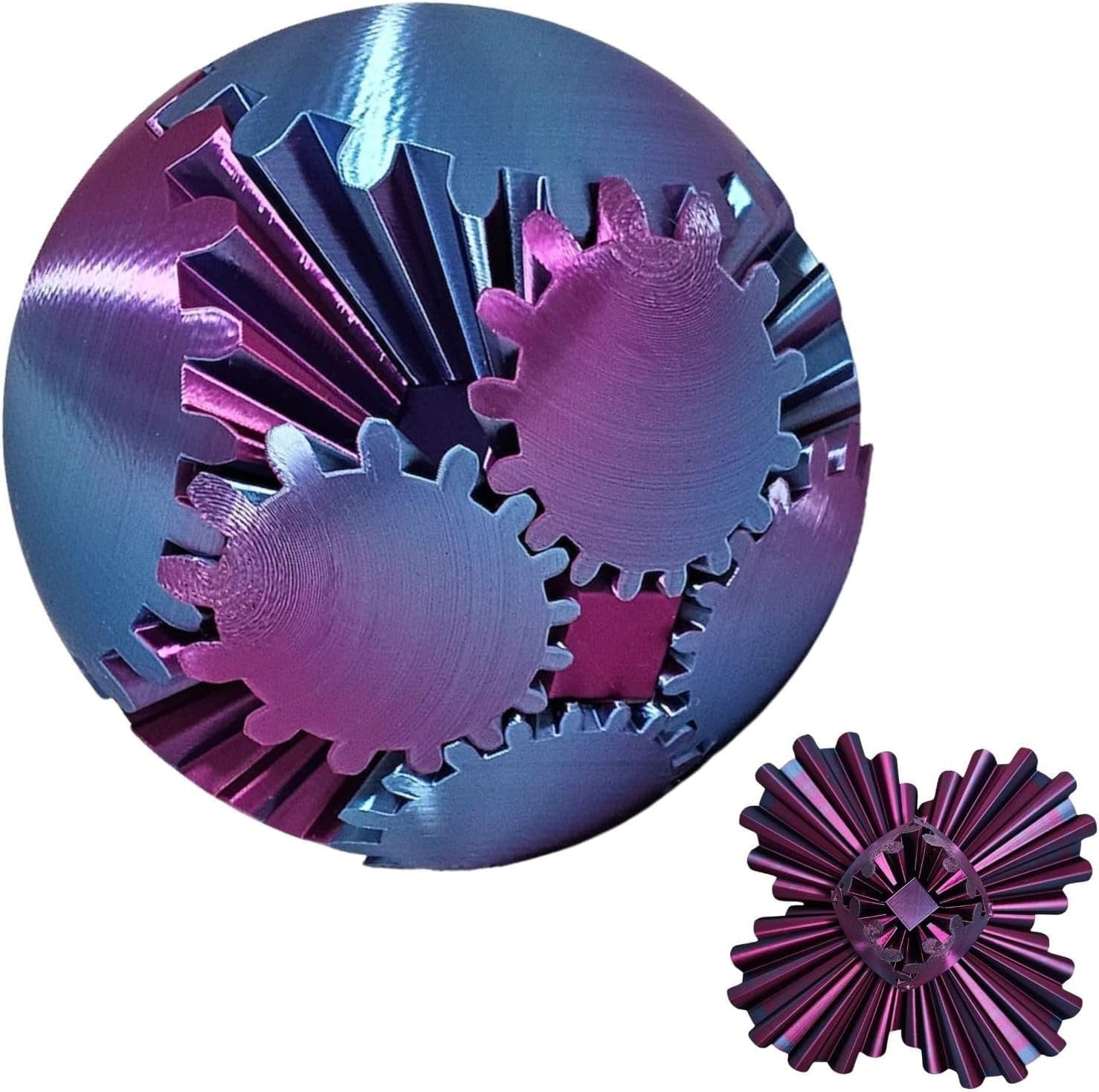 Gear Ball 3D Printed Gear Ball Spin Ball or Cube Fidget Toy,3D Printed ...