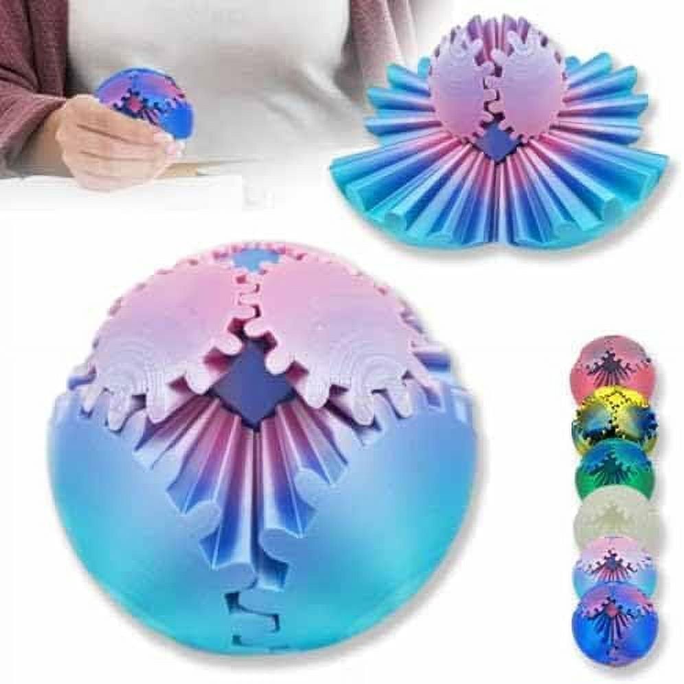 Gear Ball 3D Printed Gear Ball Spin Ball OR Cube Fidget Toy - Perfect ...
