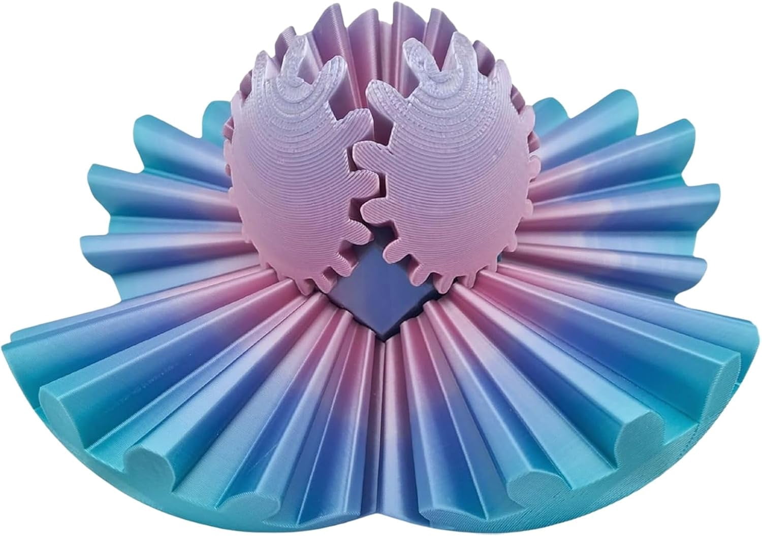 3D Printed Gear Ball, 3D Printed Gear Ball Spin Ball or Cube Fidget Toy ...