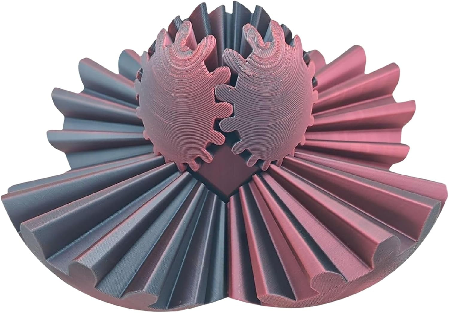 Gear Ball, 3D Printed Gear Ball, Gear Sphere, Spin Ball OR Cube Fidget Toy, Rotation Deformation ...