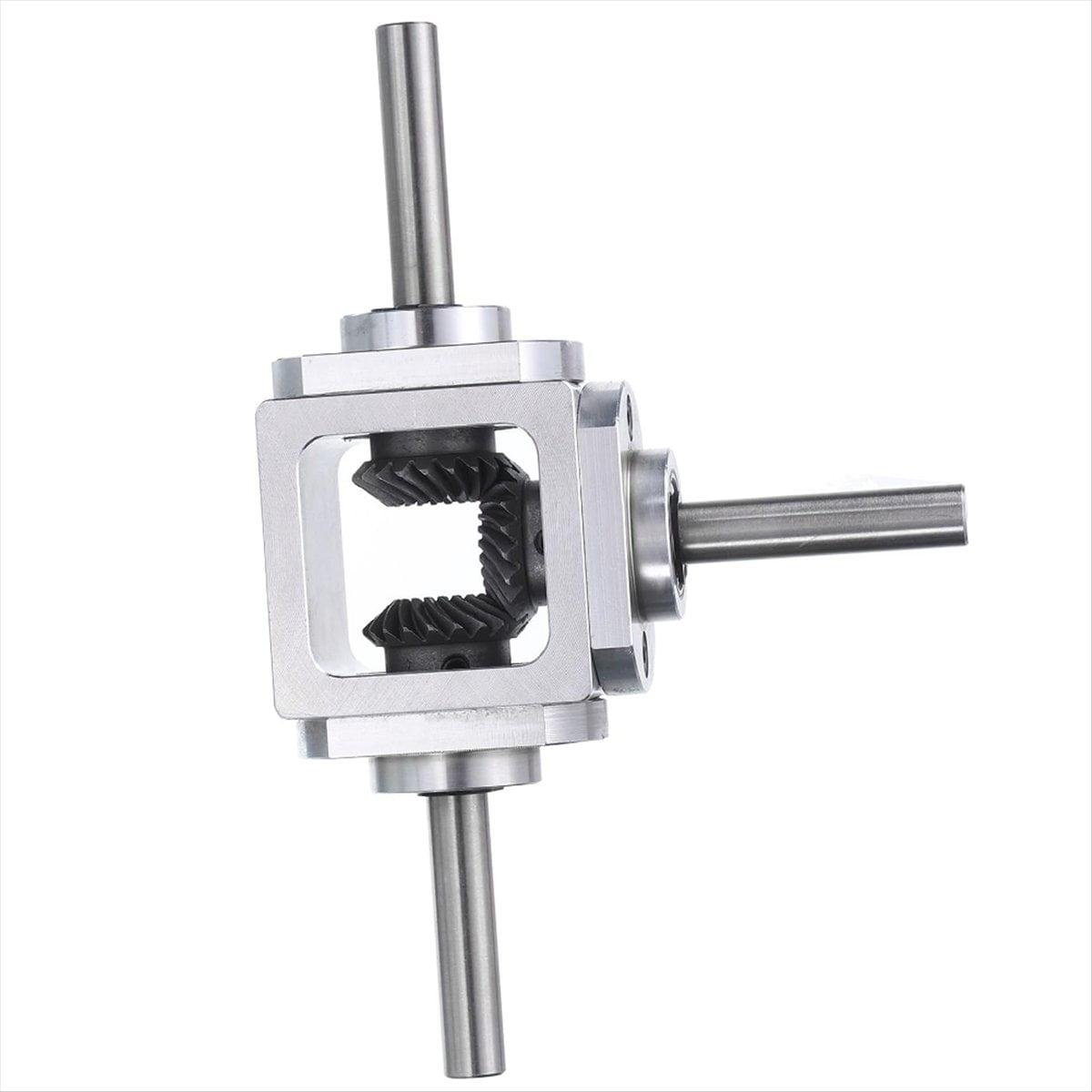 Gear-Box 90 Degree Right Angle Bevel- 1:1 Reversing Double Output Shaft ...