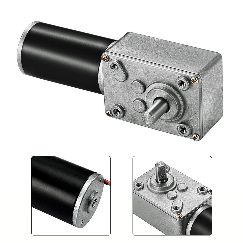 Gear Box Motor DC 24V High Torque Electric Power Speed Reduce Turbine ...