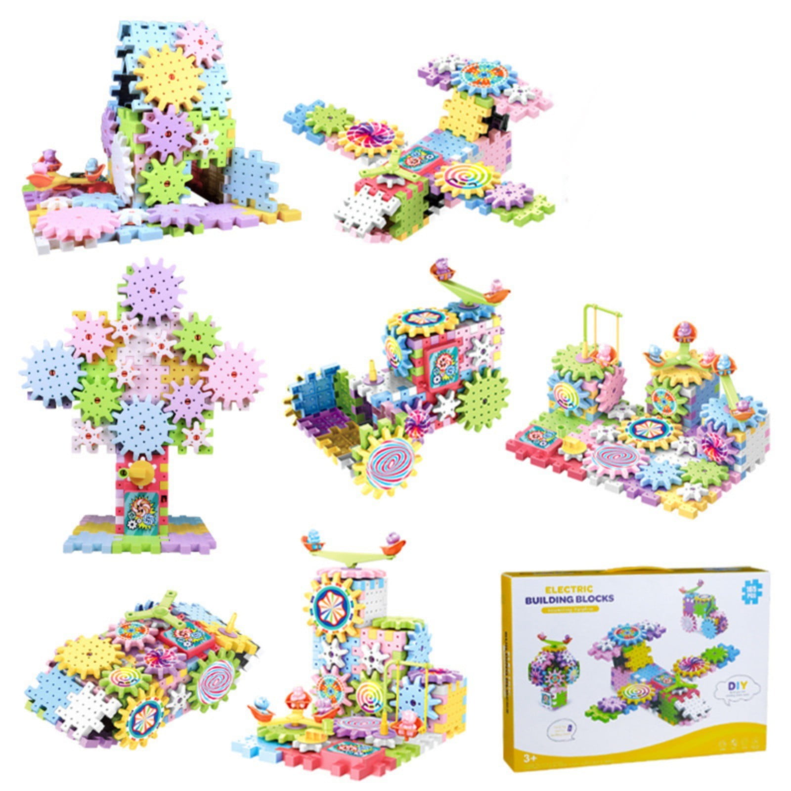 Gear Building Toy Set - Gears Toys for Kids Ages 4-8, STEM Educational ...
