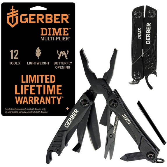 Gear Dime 12-in-1 Mini EDC Multitool - Needle Nose Pliers, Pocket Knife ...