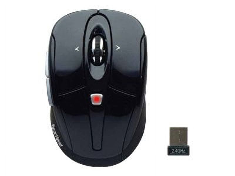 Gear Head Optical Wireless Tilt-Wheel Mouse MPT3300BLK - Mouse ...