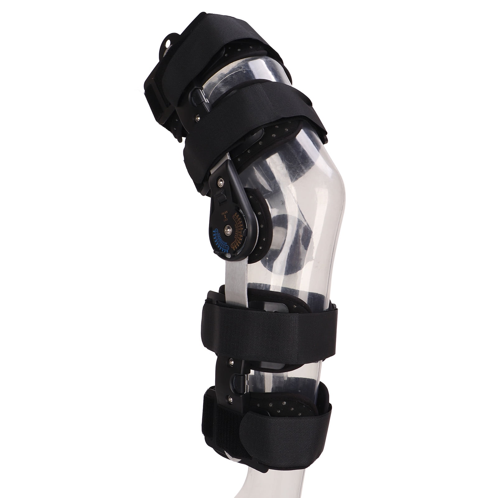 Gear Hinged Knee Brace Adjustable Full Leg Knee Support Brace Aluminum ...