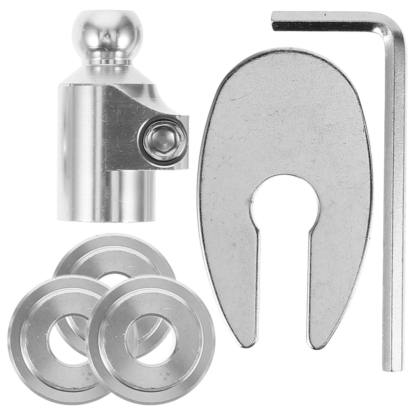 1 Set Quick Release Shift Knob Adapter for Car Use Metal Silver ...