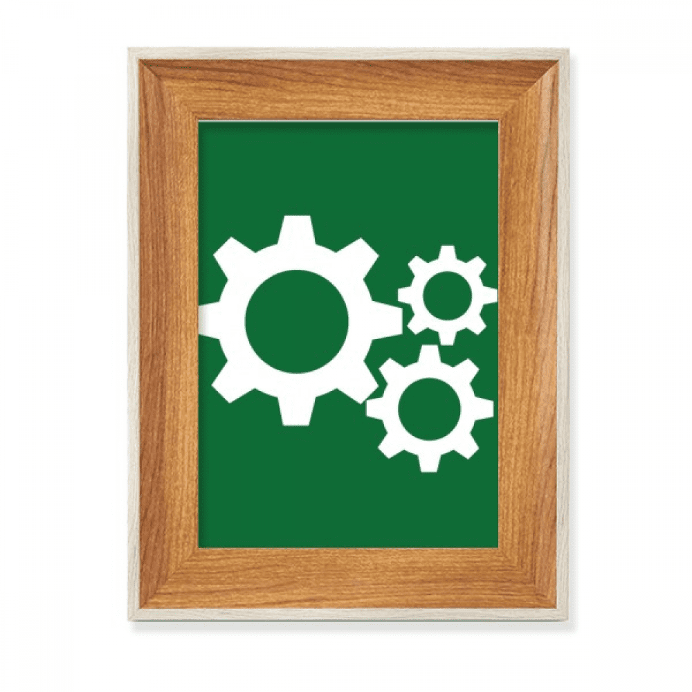 Gear Mechanical Physical Structure Desktop Wooden Photo Frame Display ...