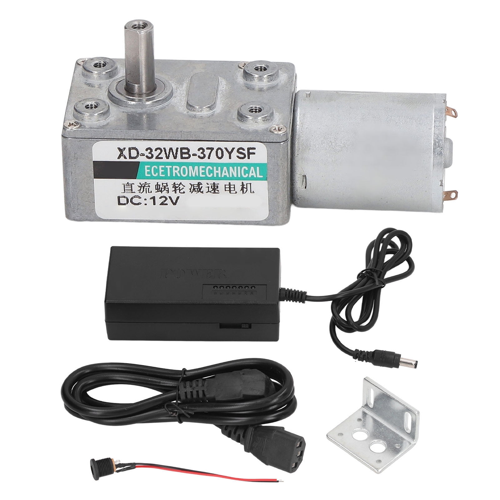 Gear Motor 24V Worm 2W Adjustable Speed Reversible AU Plug AC 110V?240V ...