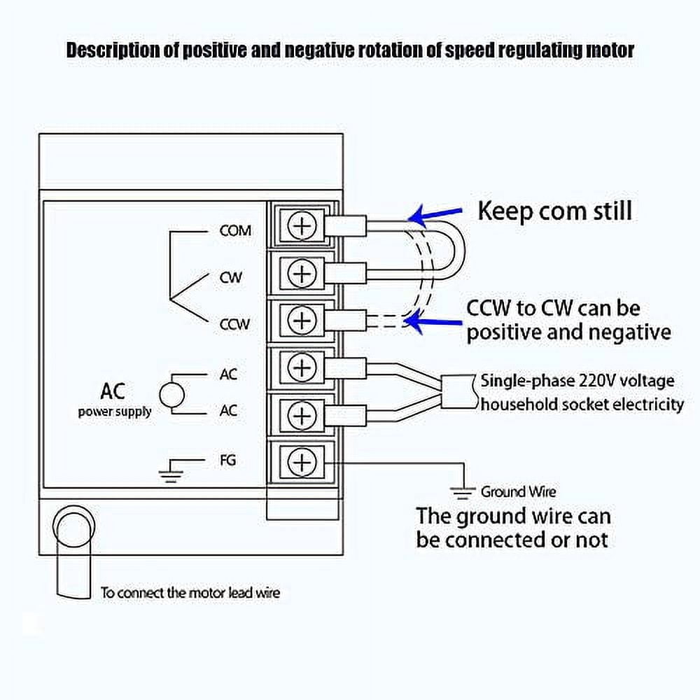 Gear Motor 250W Electric Single-Phase Motor Gear Motor Speed Controller ...