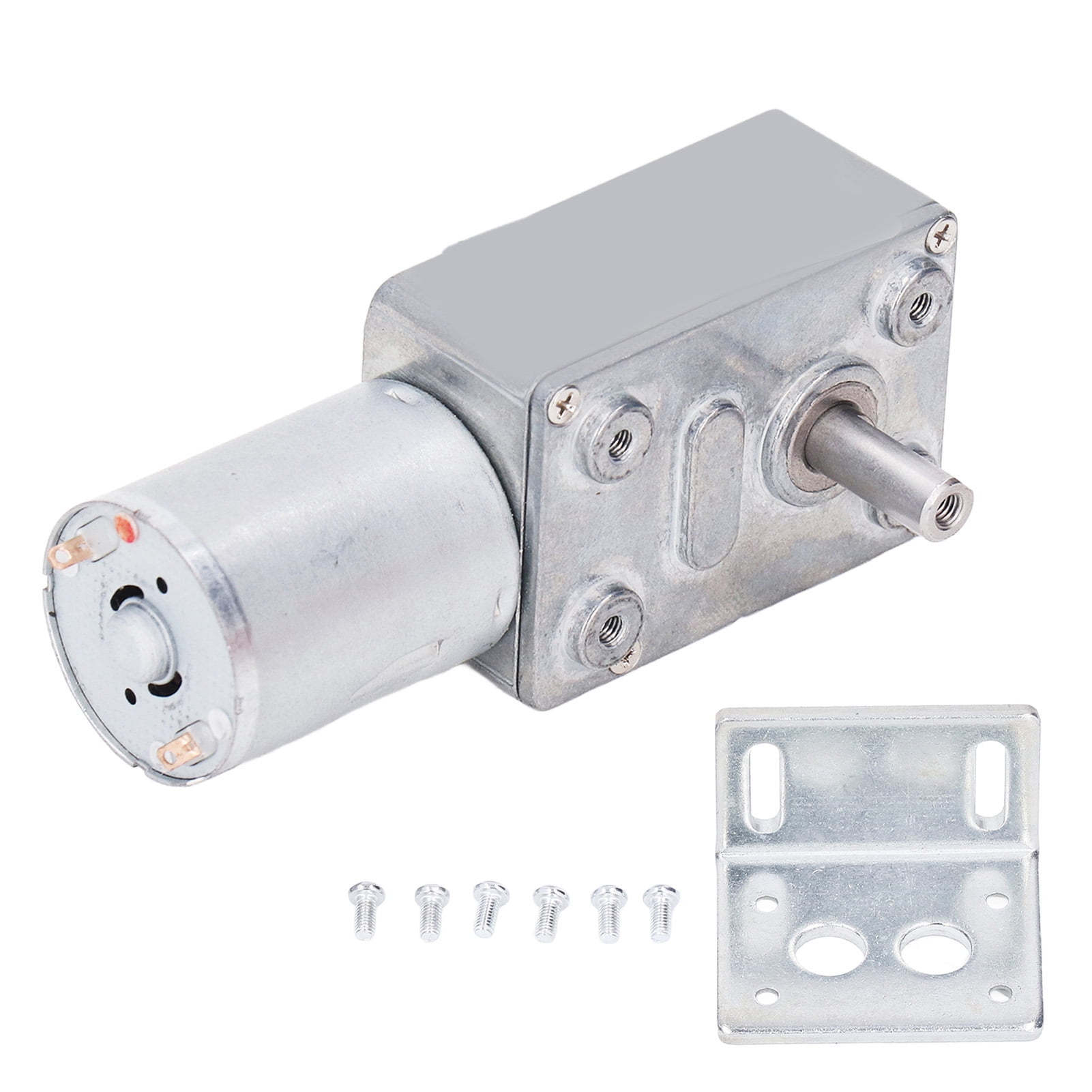 Gear Motor Worm Reduction Adjustable CW CCW Rotation Large Torsion Self ...