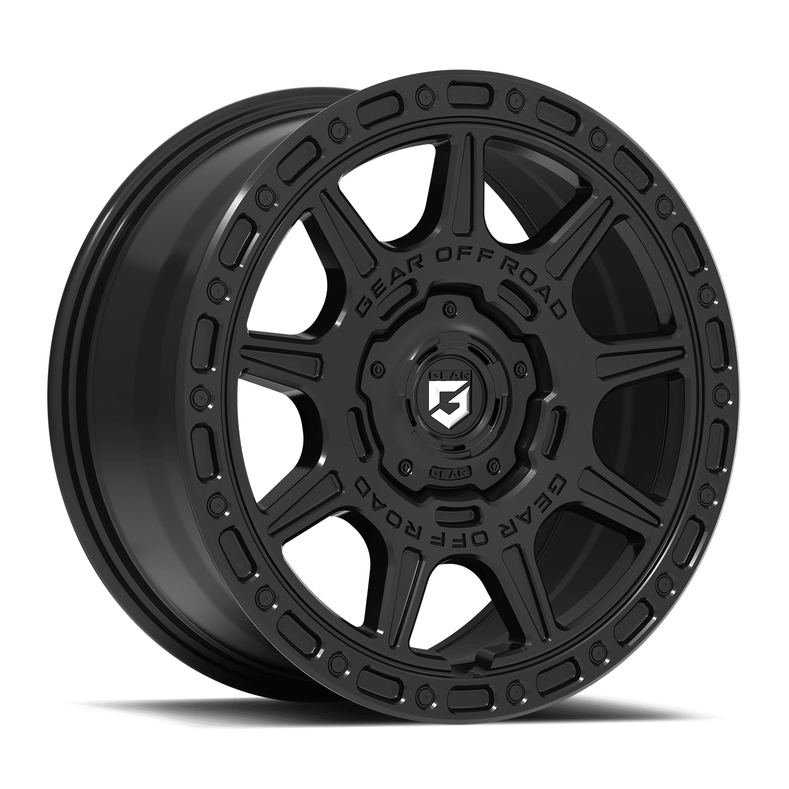 Gear Off Road 758SB Satin Black Rims/Wheels, 17X8 5X110/5X5.00, A356 ...