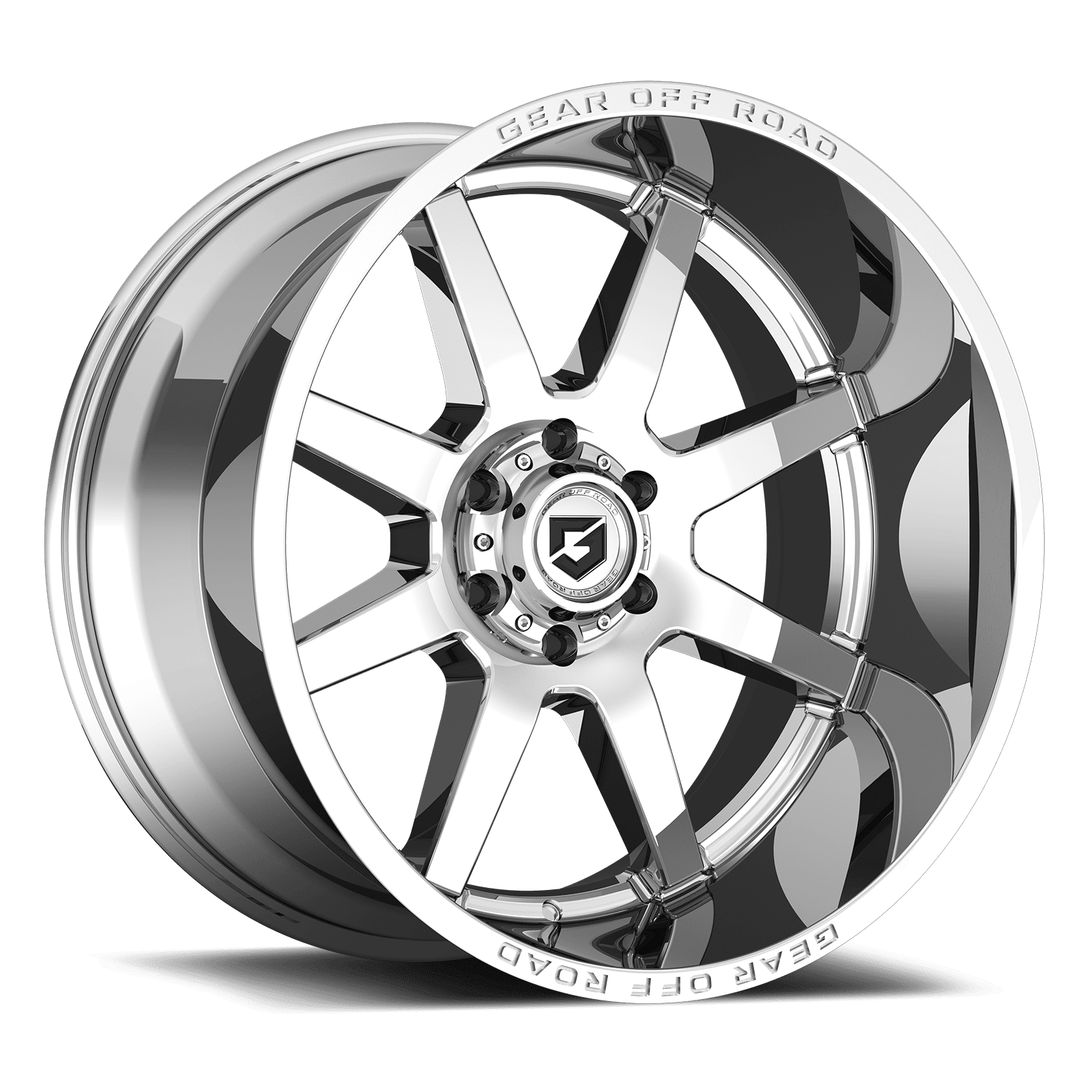 Gear Off Road 762C PIVOT Chrome Plated RIMS, 20X9, 5X5.50 (+18), HB 87. ...