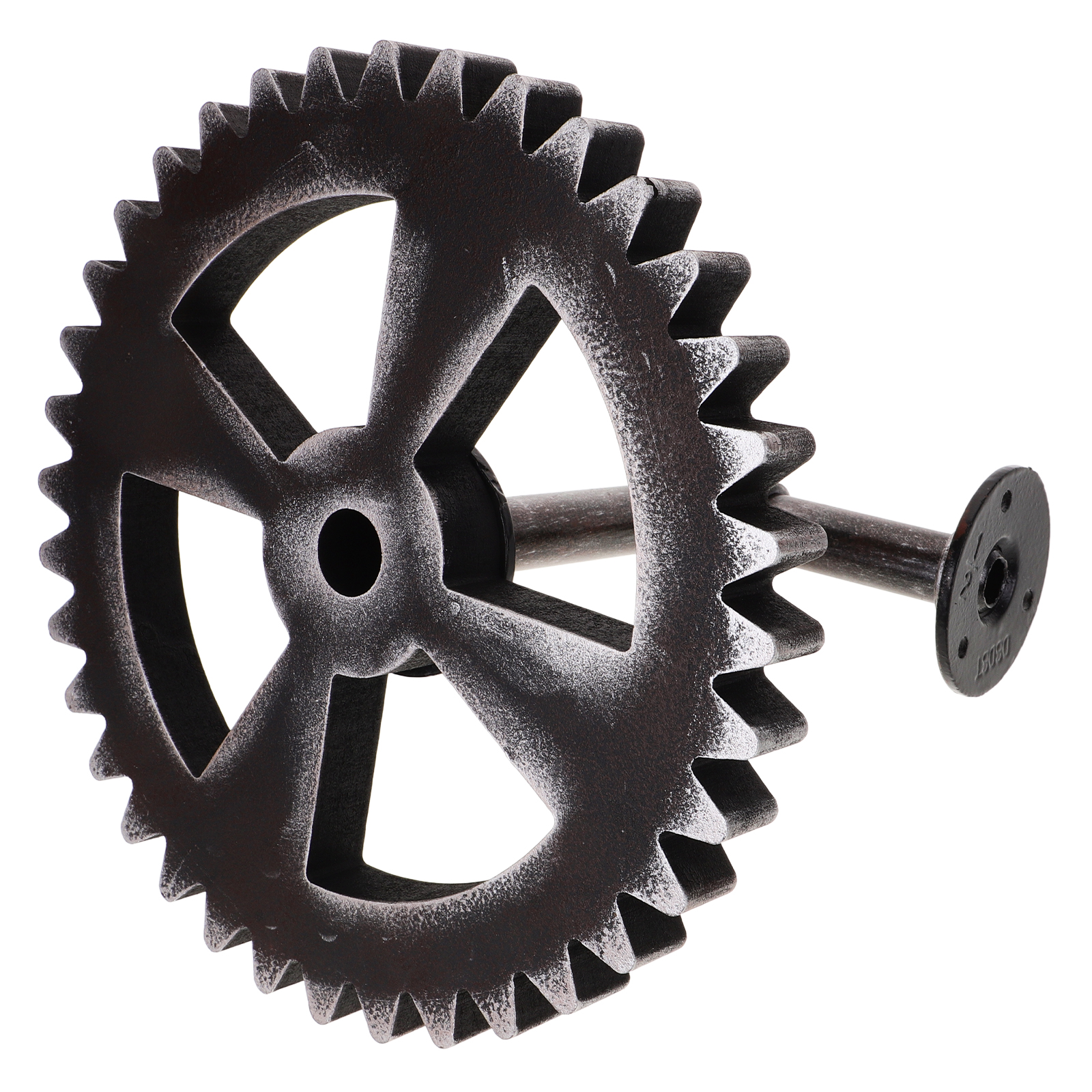 Gear Shape Wall Display Rack Rustic Wall Storage Shelf Industrial Metal ...