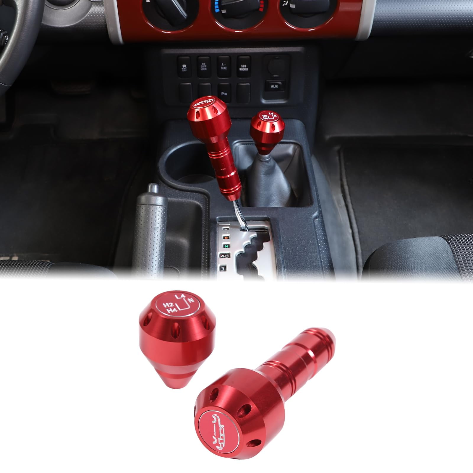 Gear Shift Knob Fit for Toyot@a FJ Cruiser Aluminum Alloy Weighted Gear ...