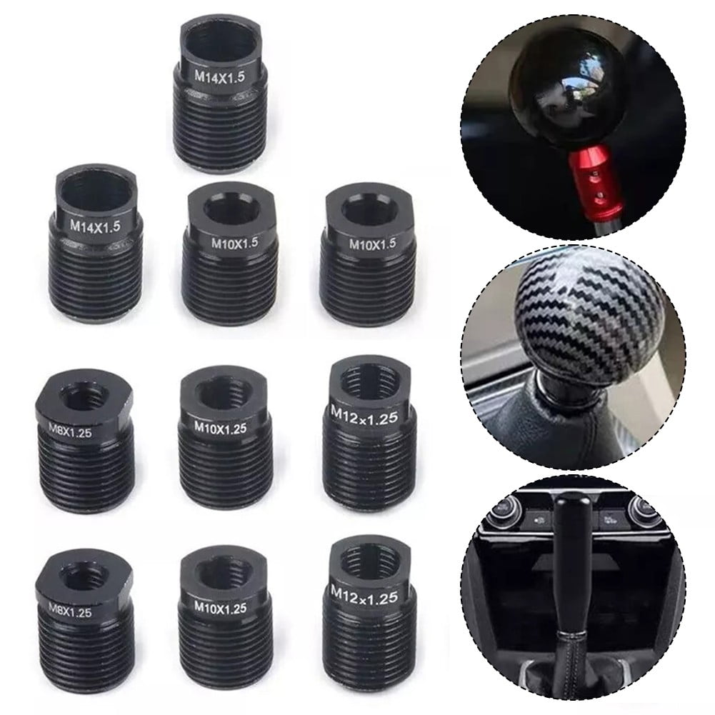 Gear Shift Knob Thread Adapter Nut Kit 10Pcs for Multiple Vehicle Sizes ...