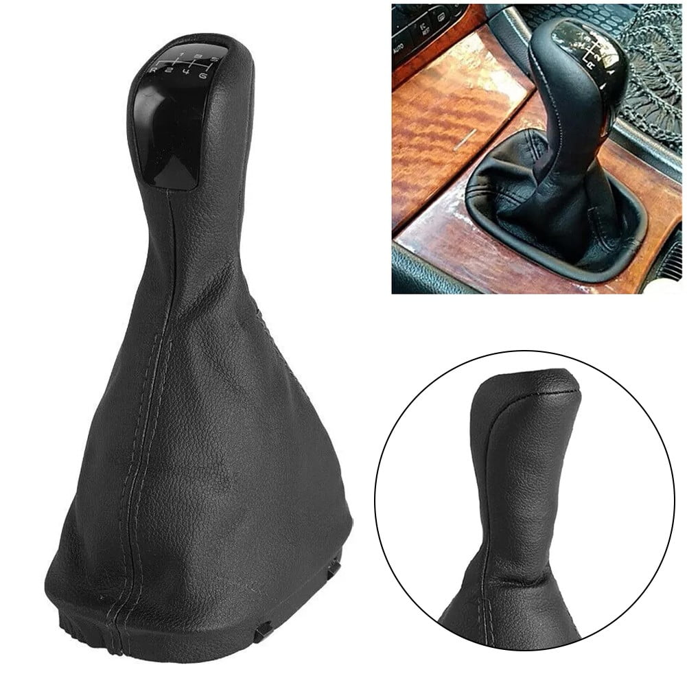 Gear Shift Knob with Gaiter 6 Speed Pu Leather for Mercedes C-Class ...