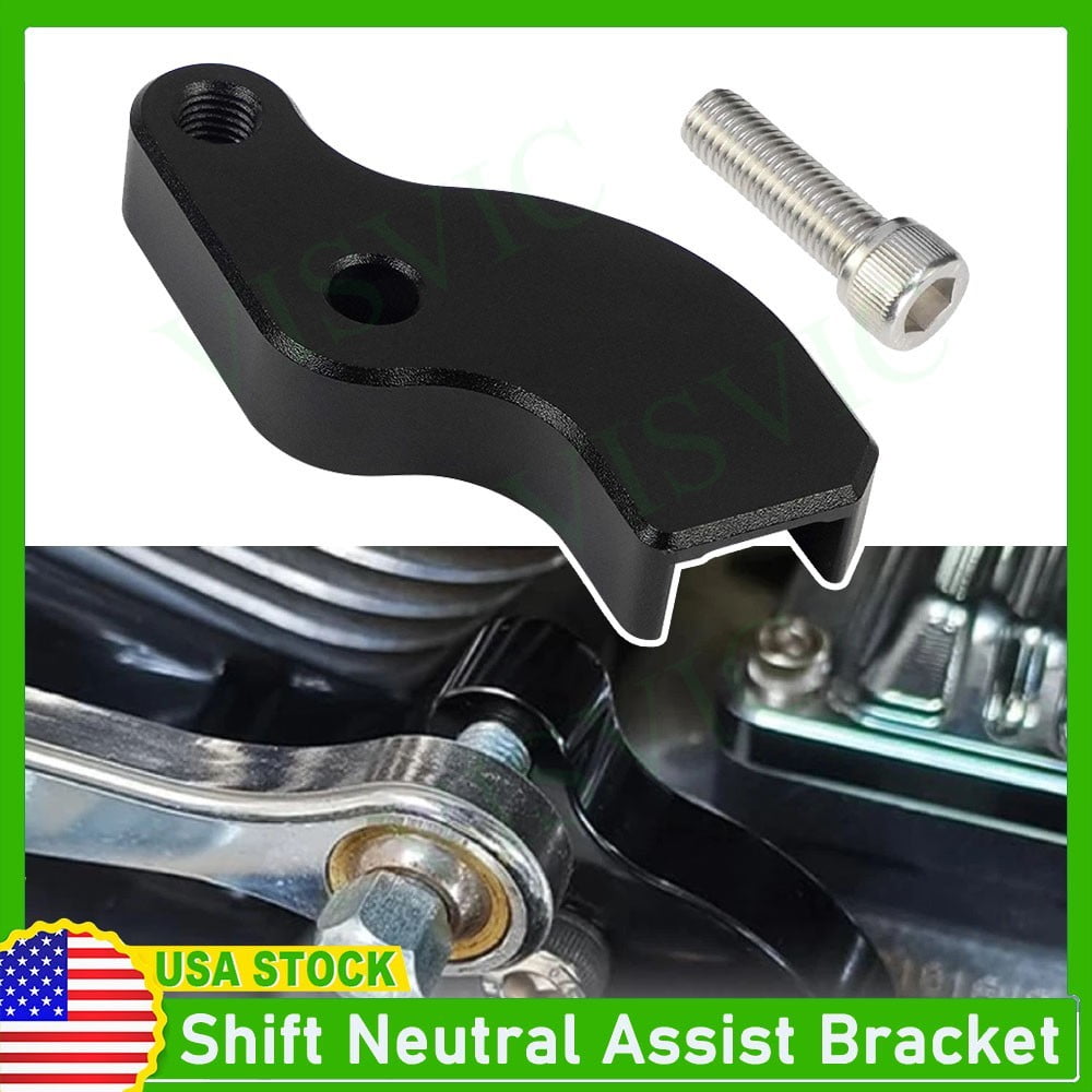 Gear Shift Neutral Assist Bracket Black Fit For Harley Softail Touring ...