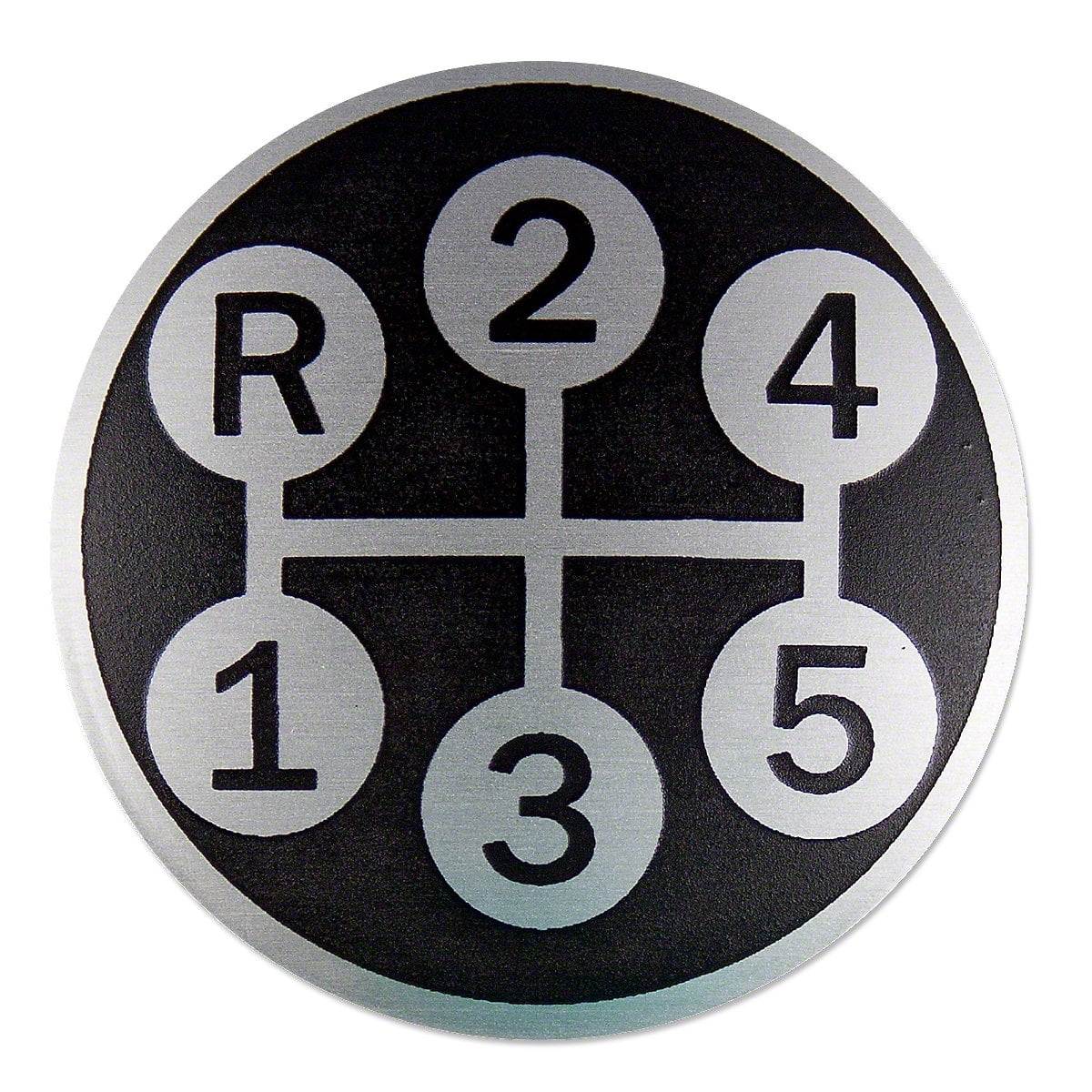 Gear Shift Pattern Insert For Shift Knob (5 Speed Plus Reverse) Fits ...