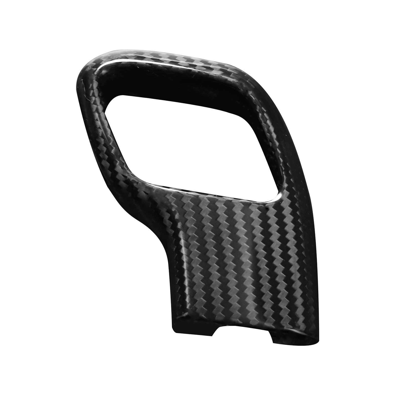 Gear Shifter Knob Trim Waterproof Self-adhesive Carbon Fiber Black Gear ...