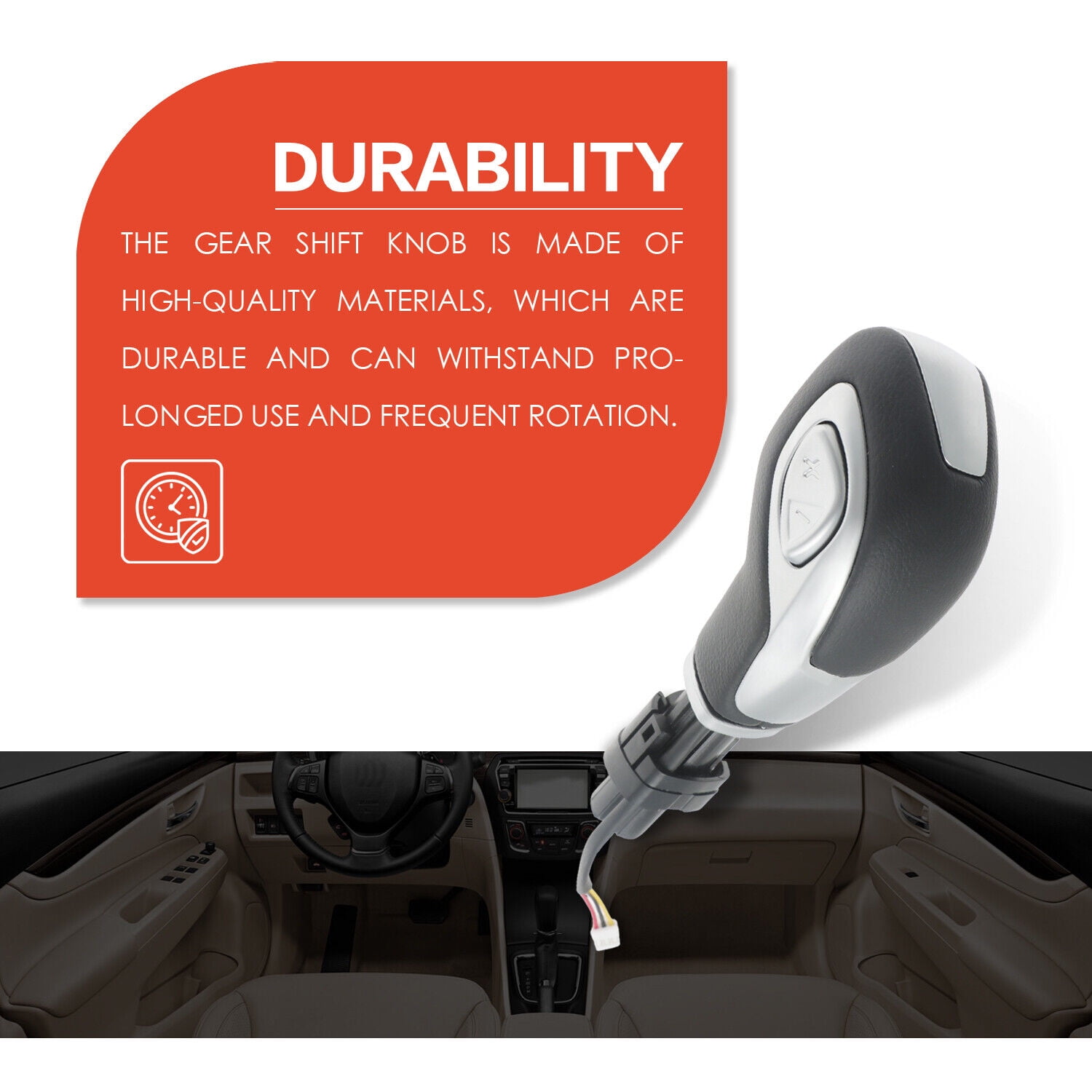 Gear Shifter Lever Knob Replacement Fit for 2013 2014 2015 Ford Escape ...