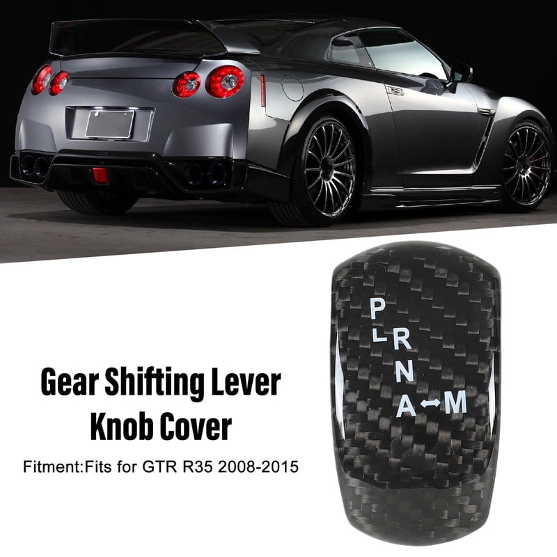 Gear Shifting Lever Knob Cover, Carbon Fiber Shifter Head Decal Sticker ...