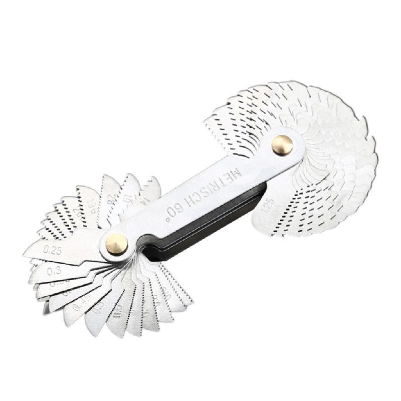 Gear-Tooth Screw Pitch Gauges Tools Carbon Steel Lathe Combination ...