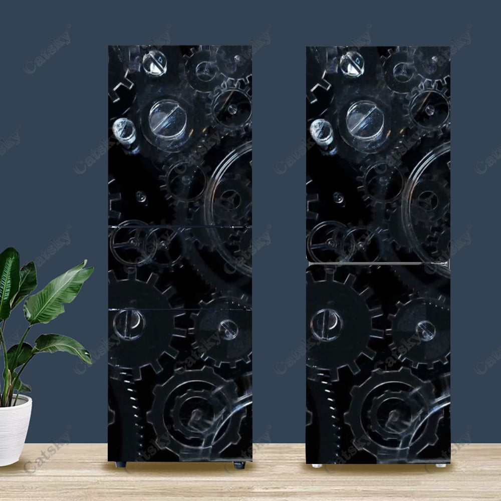 Gear mechanical Refrigerator Stickers Home r Kitchen Murals DIY Wall ...