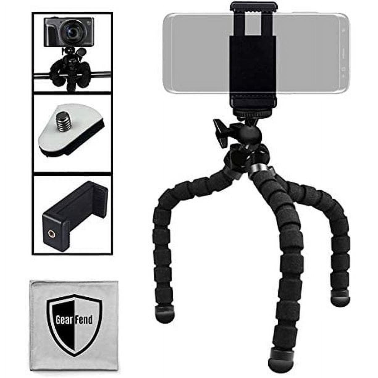 GearFend 10" Flexible Universal Tripod, with Quick Release Smartphone ...