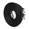 GearIT Cat 6 Ethernet Cable Snagless Flat RJ45 Network Cable Cord, Black 25 ft - Walmart.com