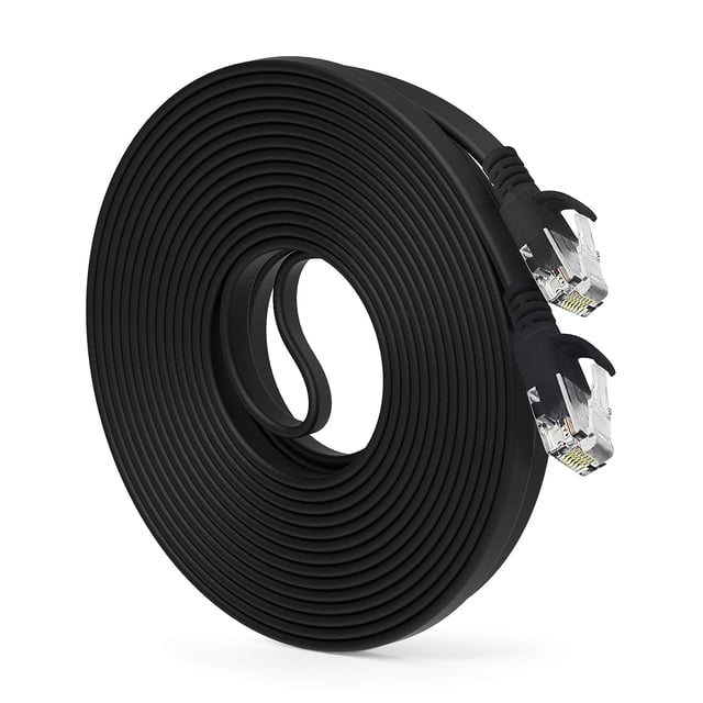 GearIT Cat 6 Ethernet Cable Snagless Flat RJ45 Network Cable Cord ...