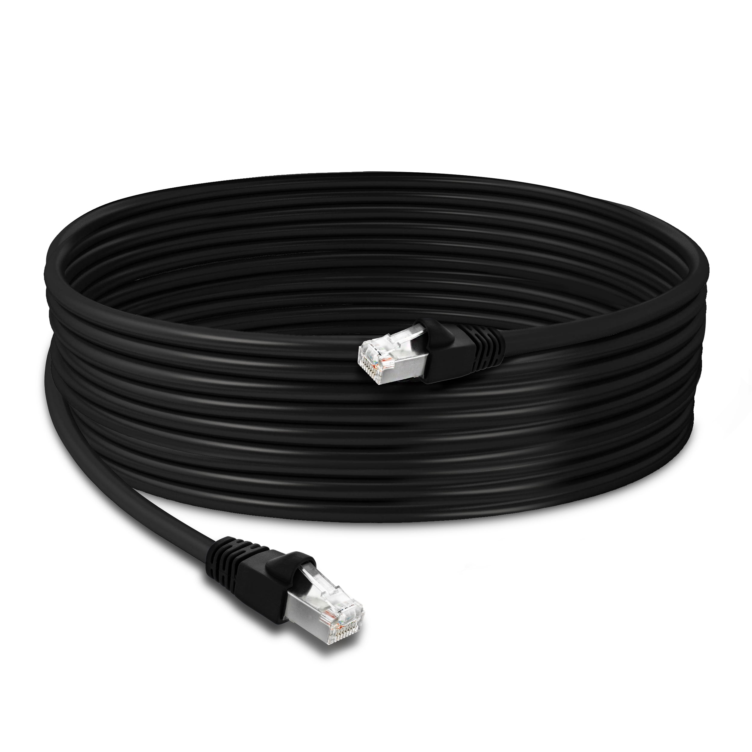 GearIT Cat6 Outdoor Ethernet Cable (25ft) 23AWG Pure Copper, FTP, LLDPE ...
