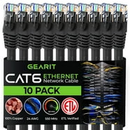 MIXED Yealink (3.3FT/1M) Cat5e Ethernet Cables - Black (E348815 ...