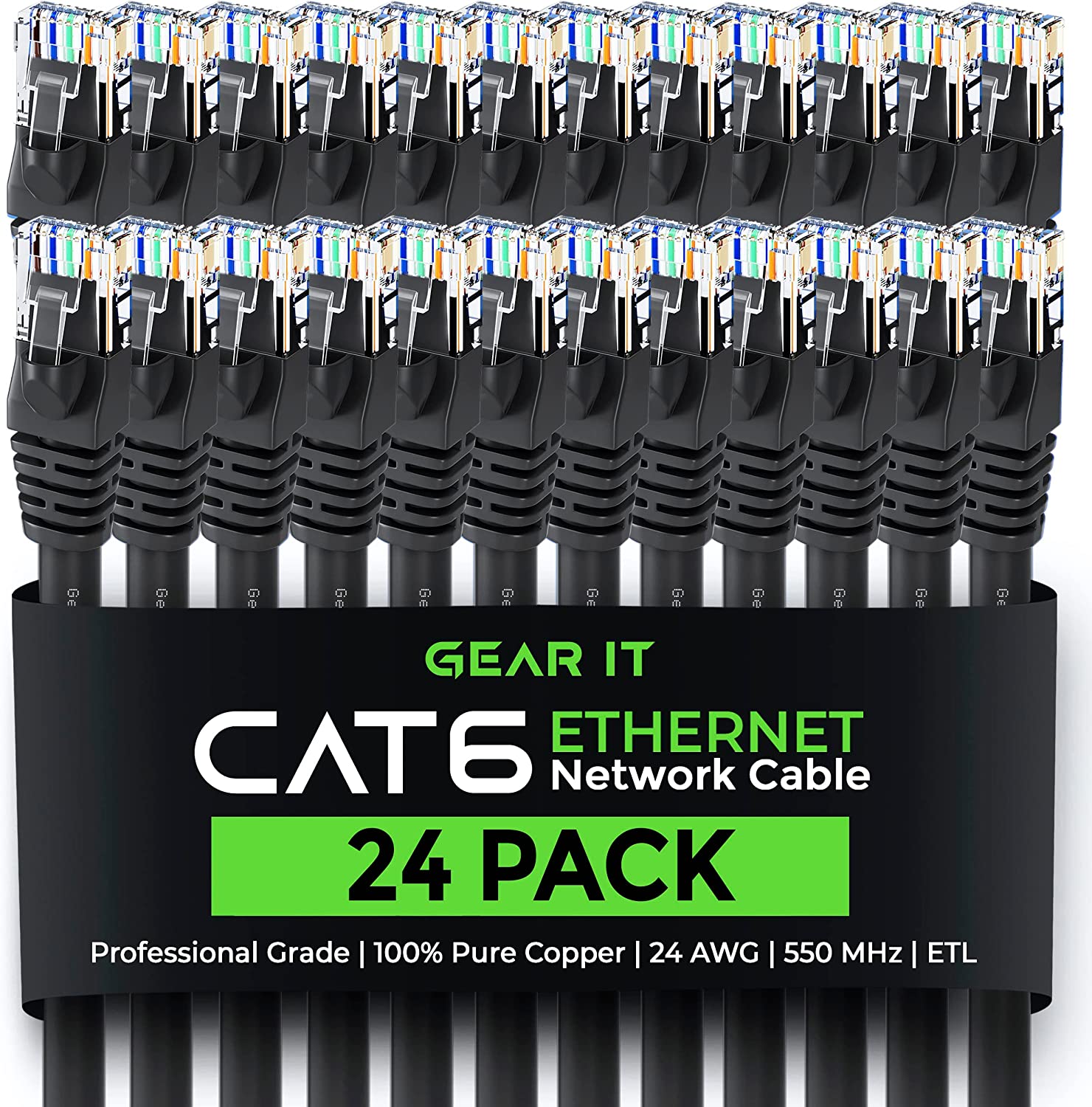 Blackweb Flat Cat6 Network Cable, 14 Feet - Walmart.com
