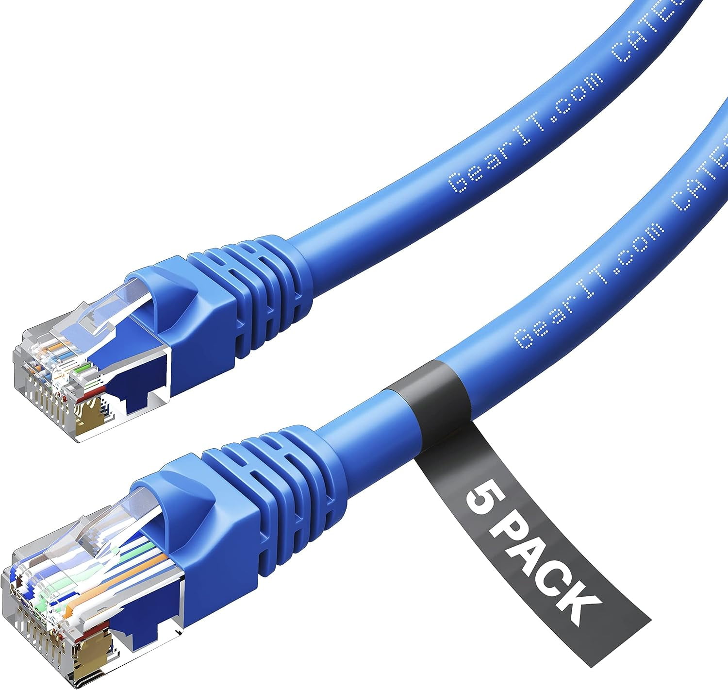 GearIT Pre-Terminated Cat 6 Ethernet Cables for Home & Office Network ...