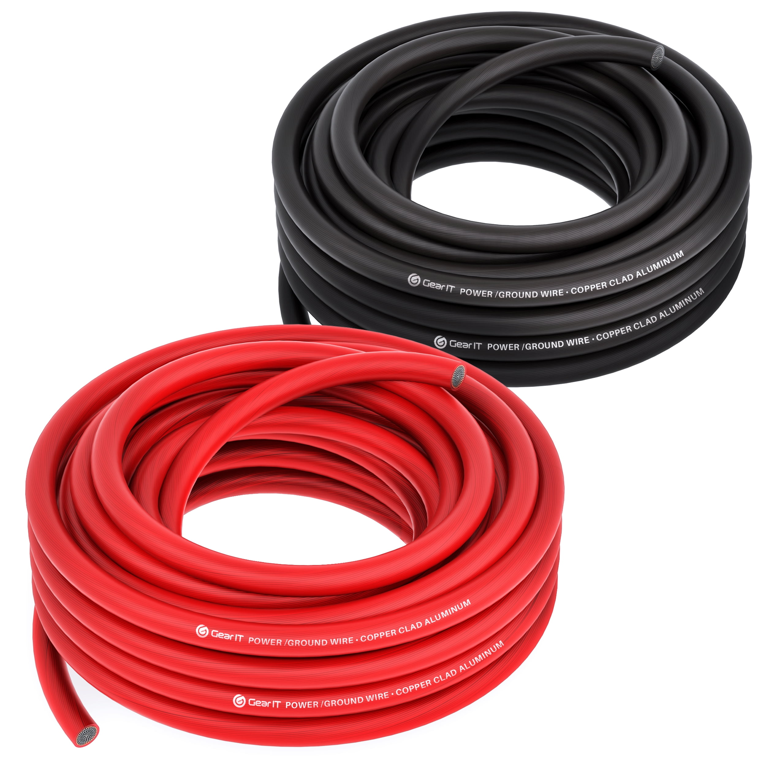 GearIT Primary Automotive Wire 16 Gauge (50ft Each - Black/Red) Copper ...