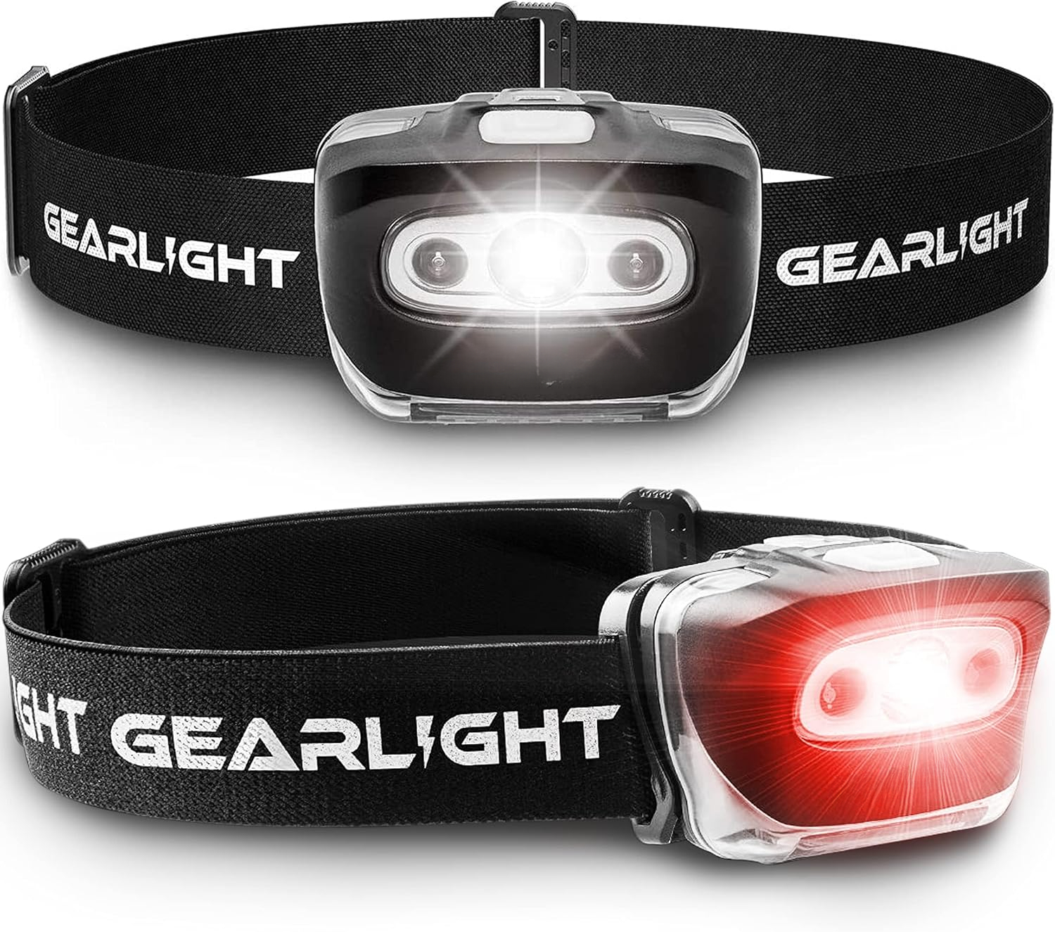GearLight 2Pack LED Headlamp - Outdoor Camping Head Lamps with ...