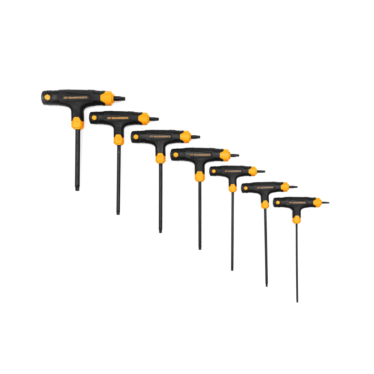GearWrench Long T-Handle Torx Hex Key Set, 7PC with Comfort Grip ...