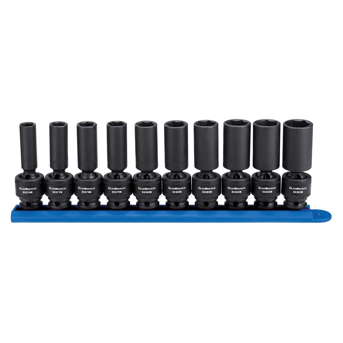 GearWrench 84924N 10pc 3/8" Dr 6pt Metric Deep Universal Impact Socket ...