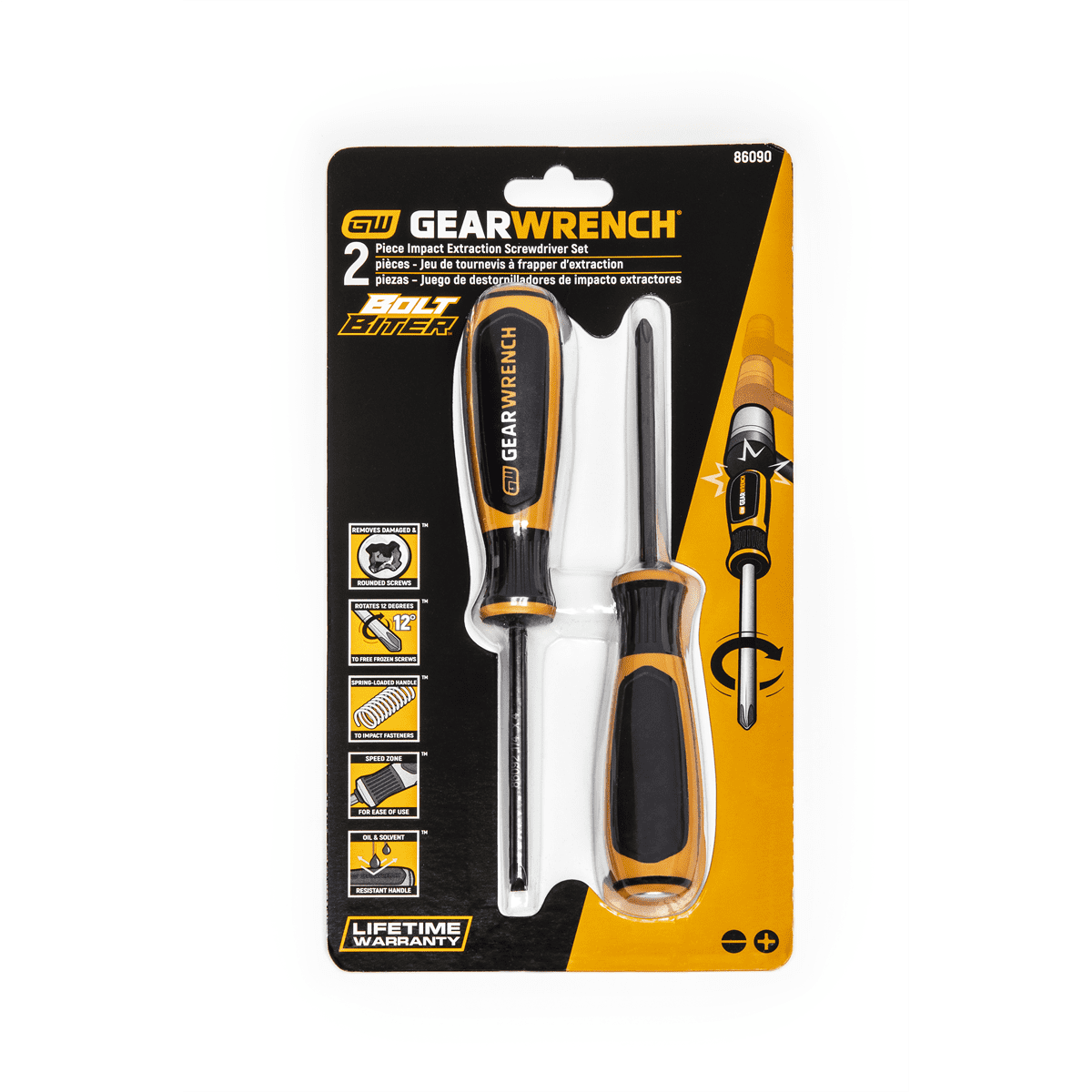 GEARWRENCH Bolt Biter Impact Screwdriver Set, Removes Rounded and ...